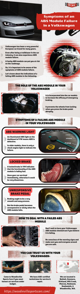 Symptoms of an ABS Module Failure in a Volkswagen